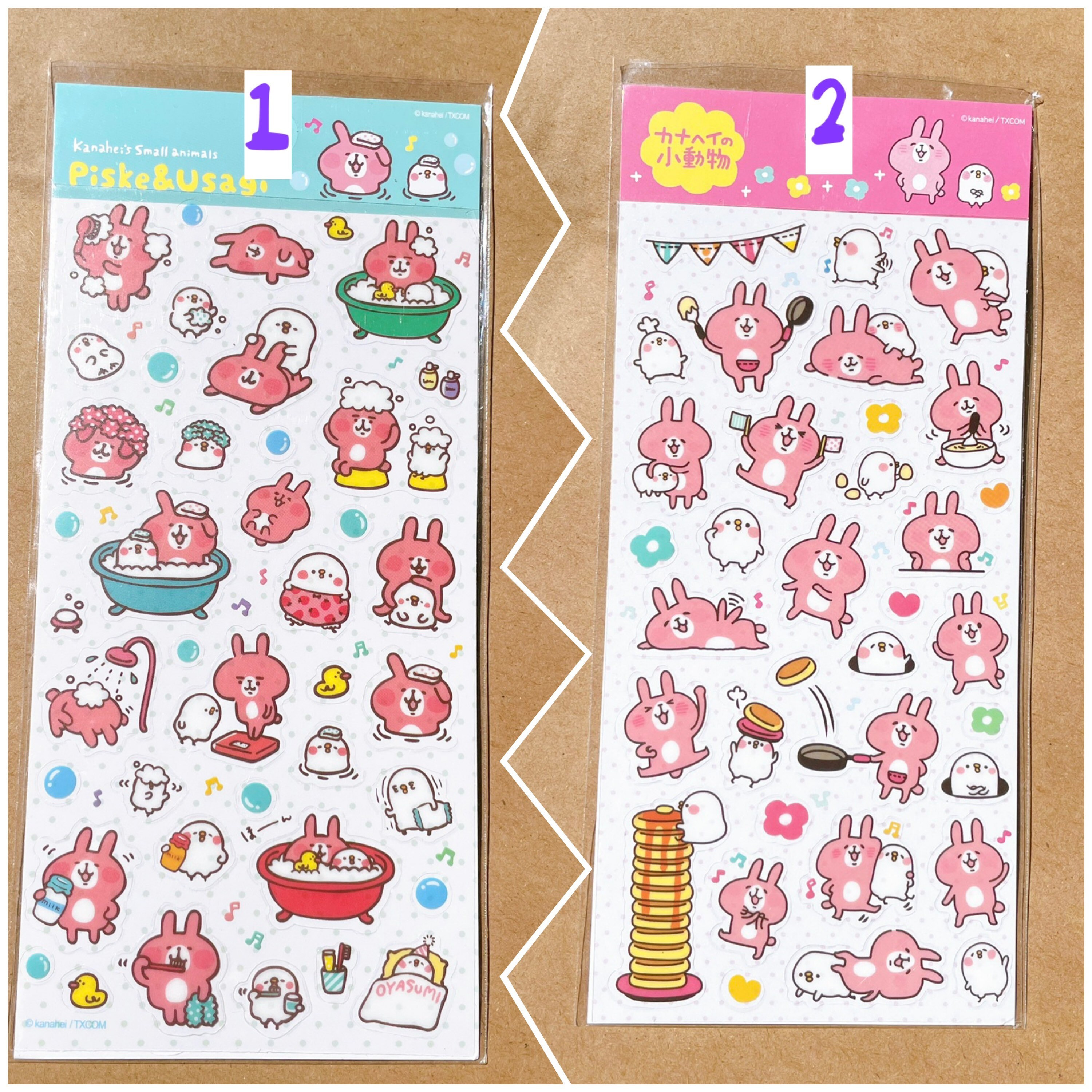 Kanahei Piske & Usagi, Kanahei Small Animals, Seal Stickers, Line ...