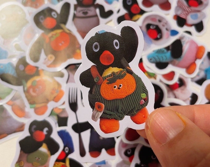 Noot Noot Pingu the Penguin Stickers, Penguin Gift, Animal Sticker Grab ...
