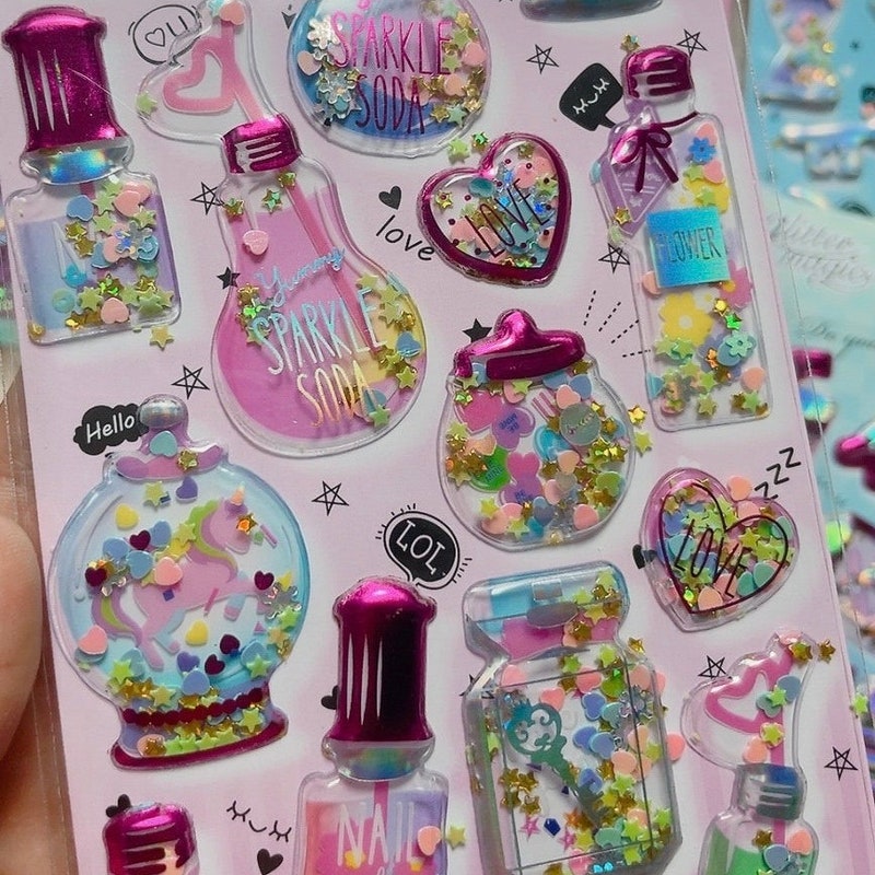 Puffy Stickers - Etsy