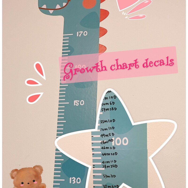 Growth Chart Wall Decals - Etsy