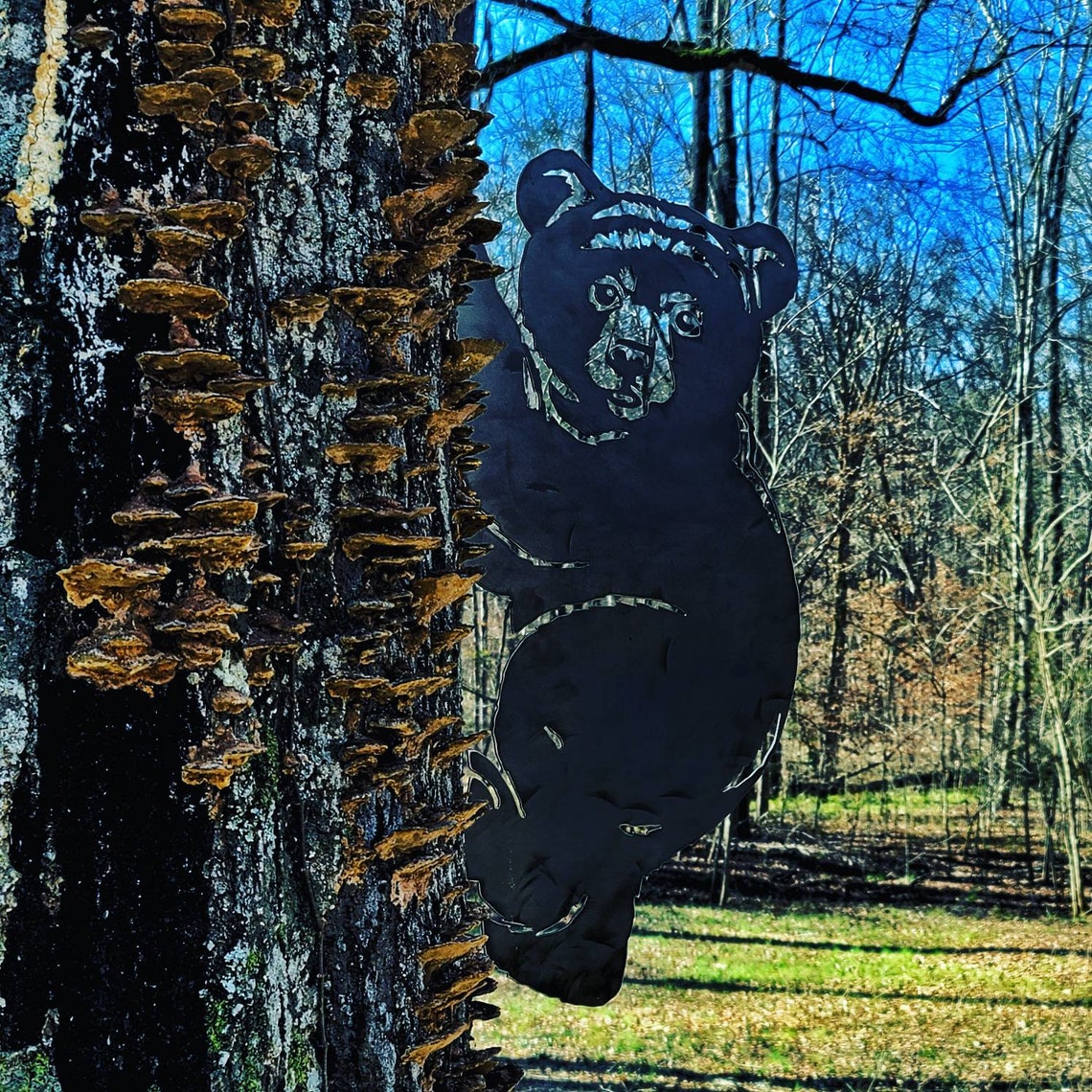 Bear Cub Climbing Etsy