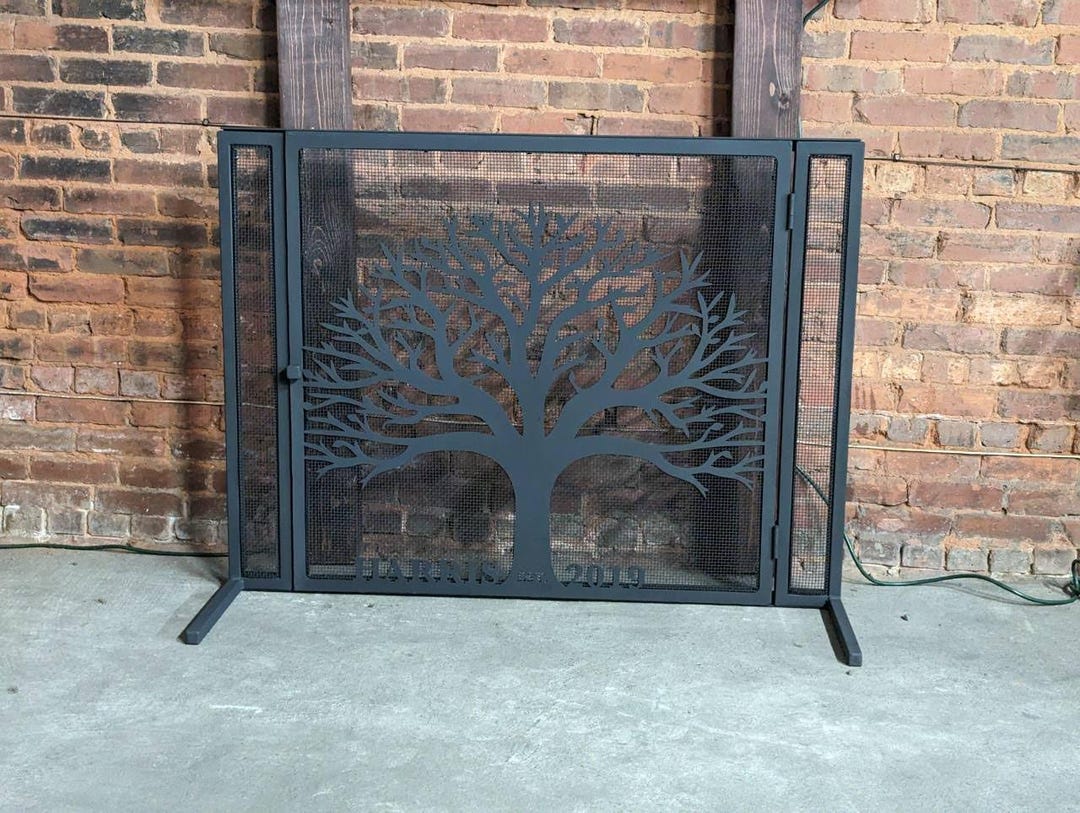 Custom Fireplace Screen - Etsy