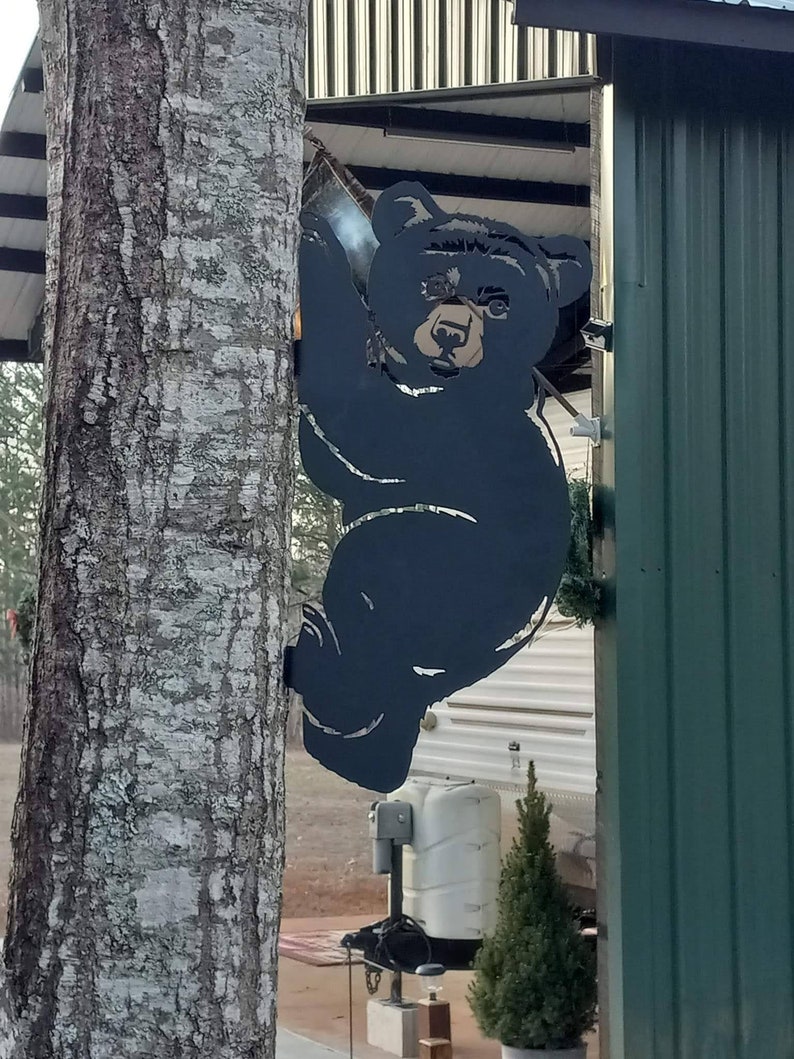Bear Cub Climbing Etsy