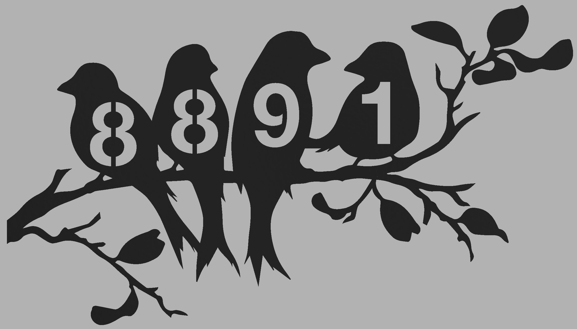 Birds on a Branch Address Sign - Etsy