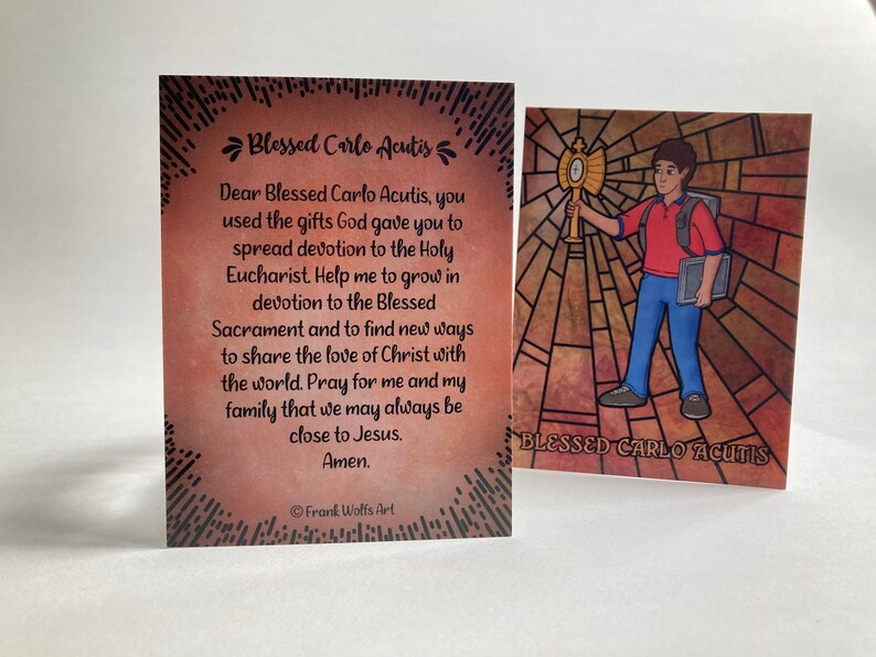 Blessed Carlo Acutis Holy Card With Prayer Catholic Confirmation ...
