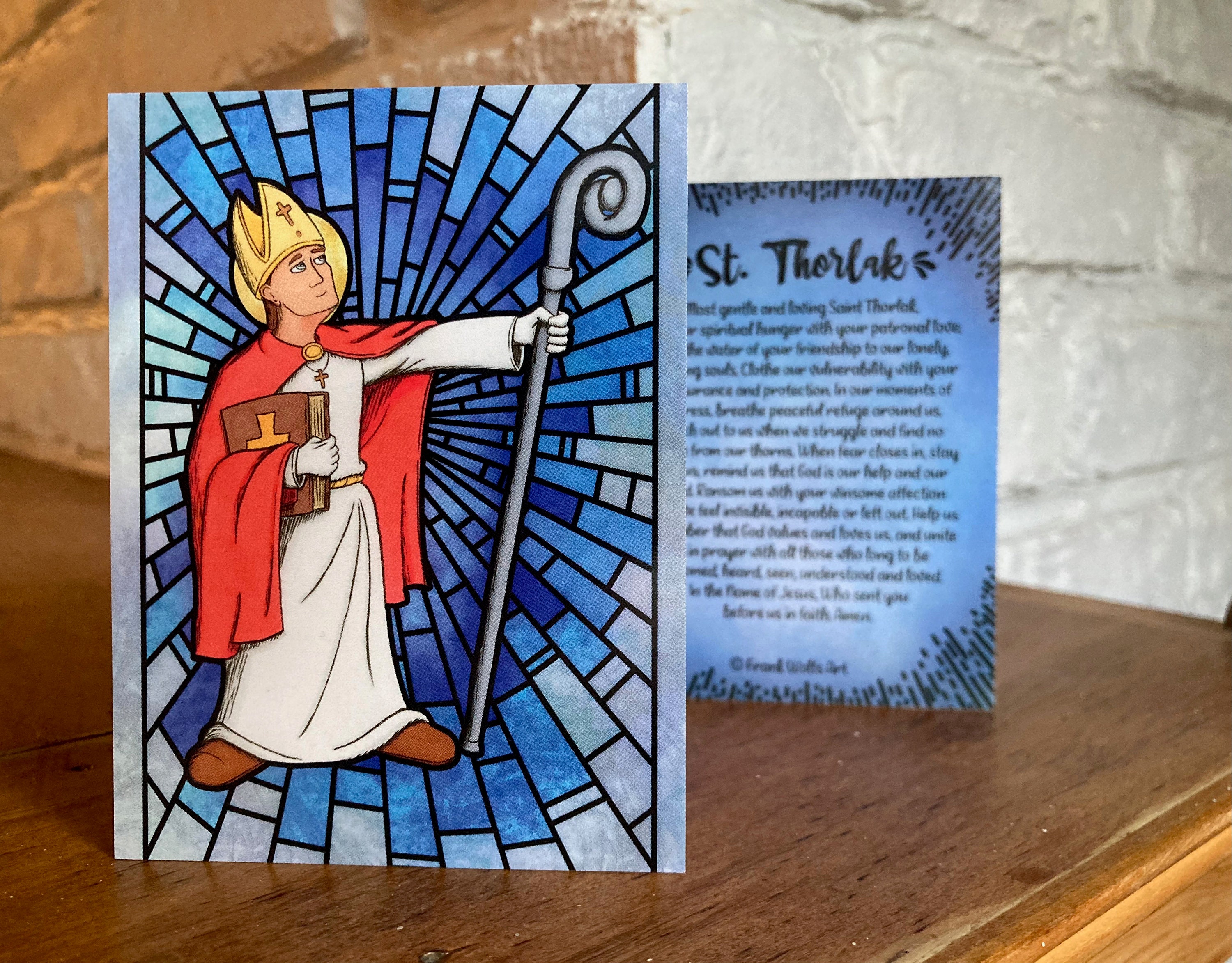 St. Thorlak Thorhallsson of Iceland Holy Card With Autism Prayer ...