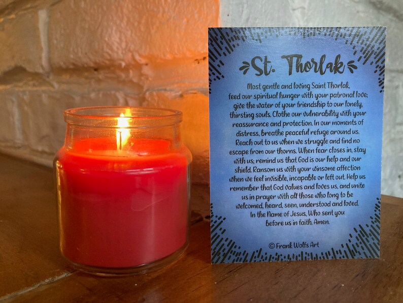 St. Thorlak Thorhallsson of Iceland Holy Card With Autism Prayer ...