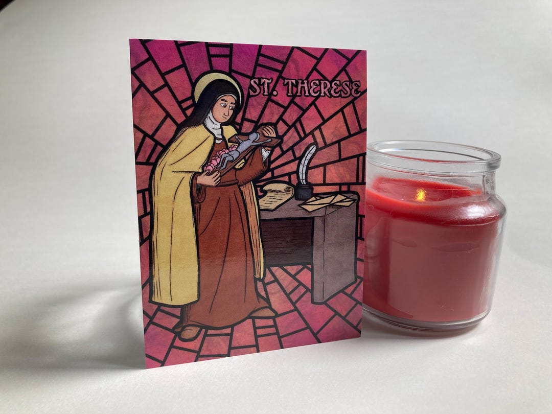 St. Therese of Lisieux Holy Card With Prayer - Catholic Confirmation ...