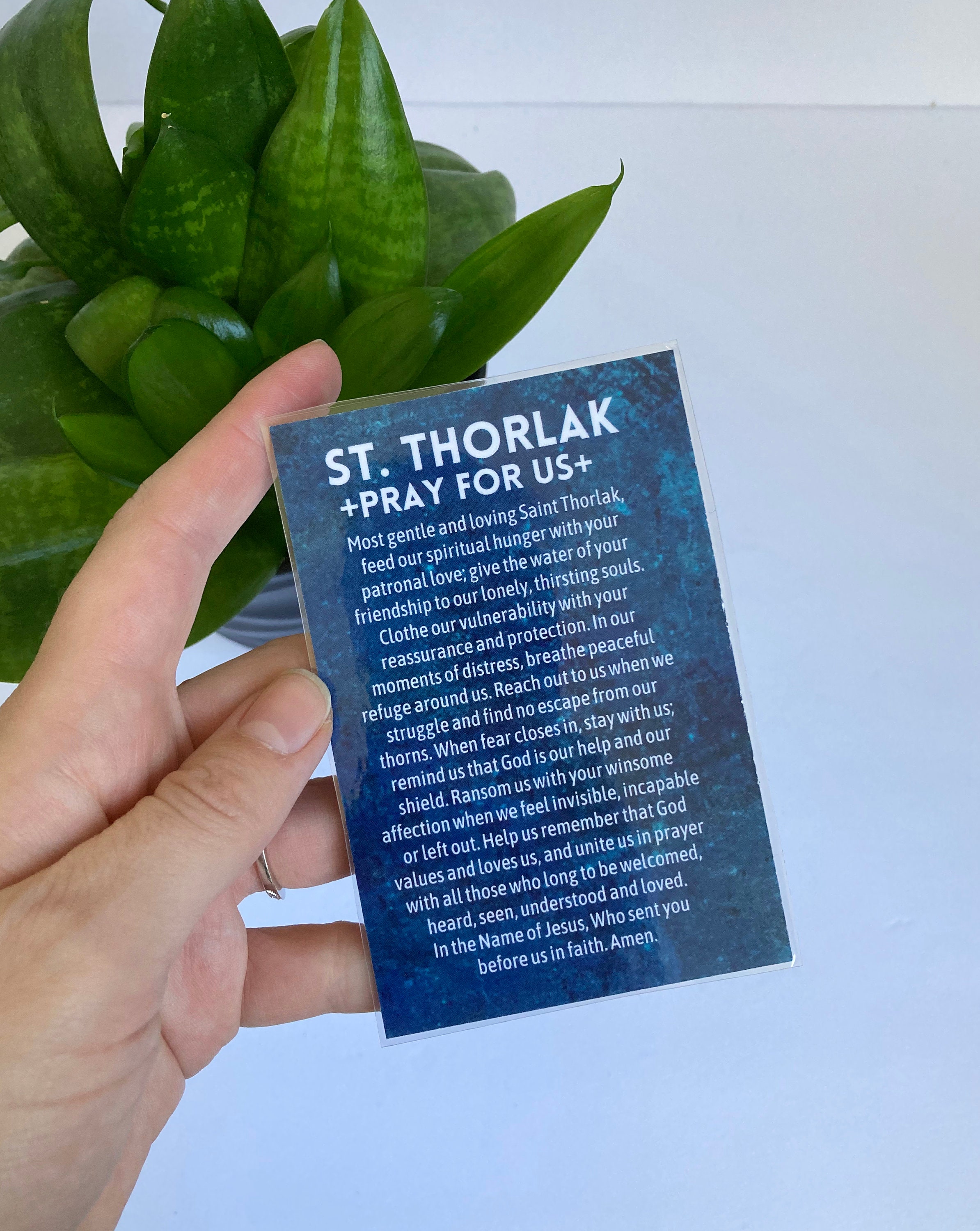 St. Thorlak Thorhallsson of Iceland Laminated Holy Card With Autism ...