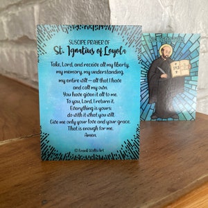 St. Ignatius of Loyola Holy Card: Suscipe Prayer, Patron Saint of ...