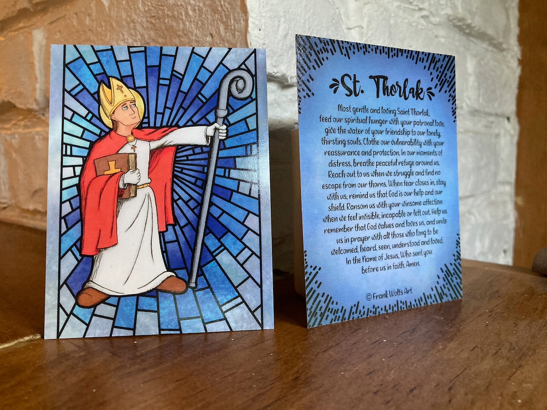 St. Thorlak Thorhallsson of Iceland Holy Card With Autism Prayer ...