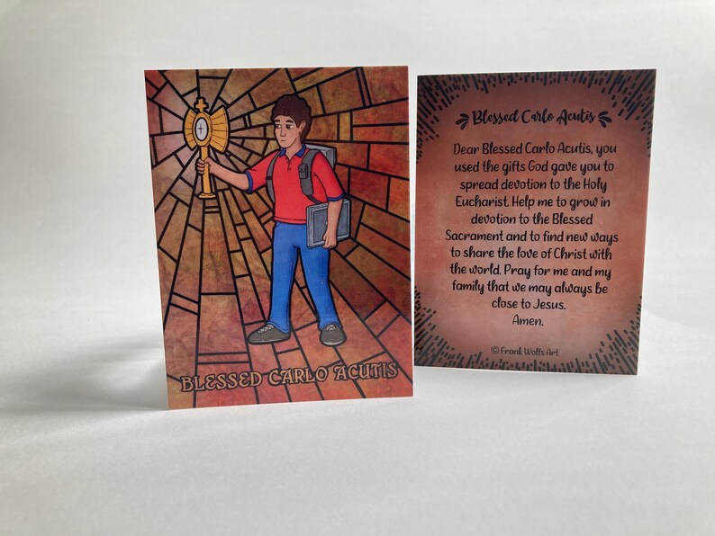 Blessed Carlo Acutis Holy Card With Prayer Catholic Confirmation ...