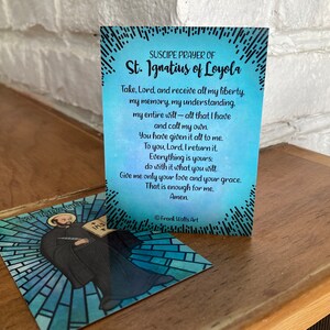 St. Ignatius of Loyola Holy Card: Suscipe Prayer, Patron Saint of ...