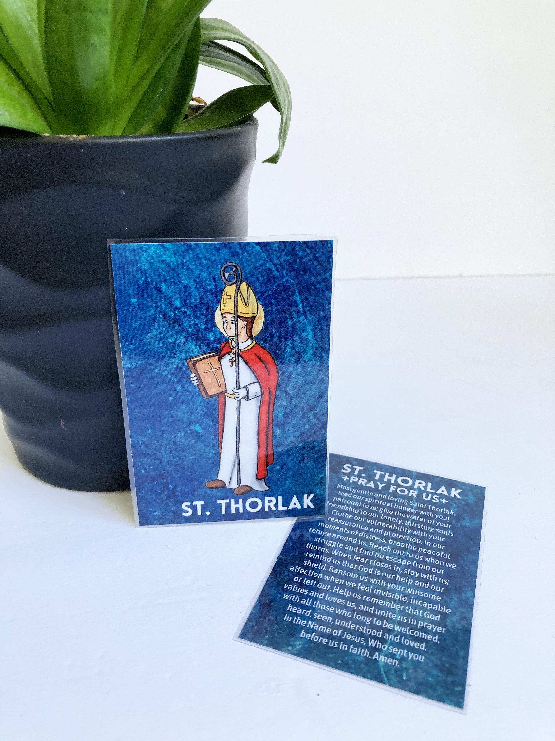St. Thorlak Thorhallsson of Iceland Laminated Holy Card With Autism ...
