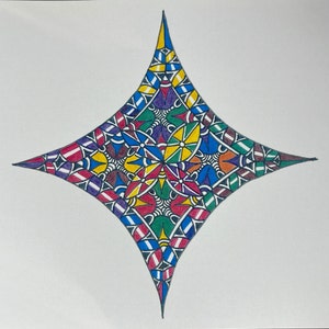 White Space Doodle Note Cards - Set of 5 - Etsy