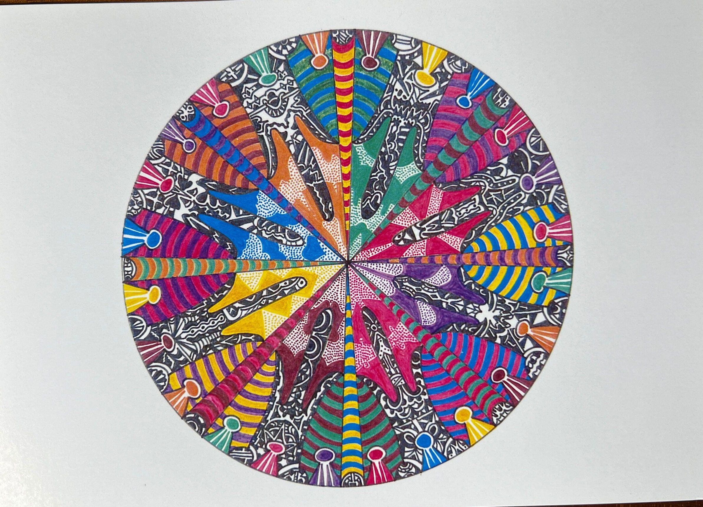 White Space Doodle Note Cards - Set of 5 - Etsy