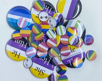Pronoun Pins Bulk - Etsy