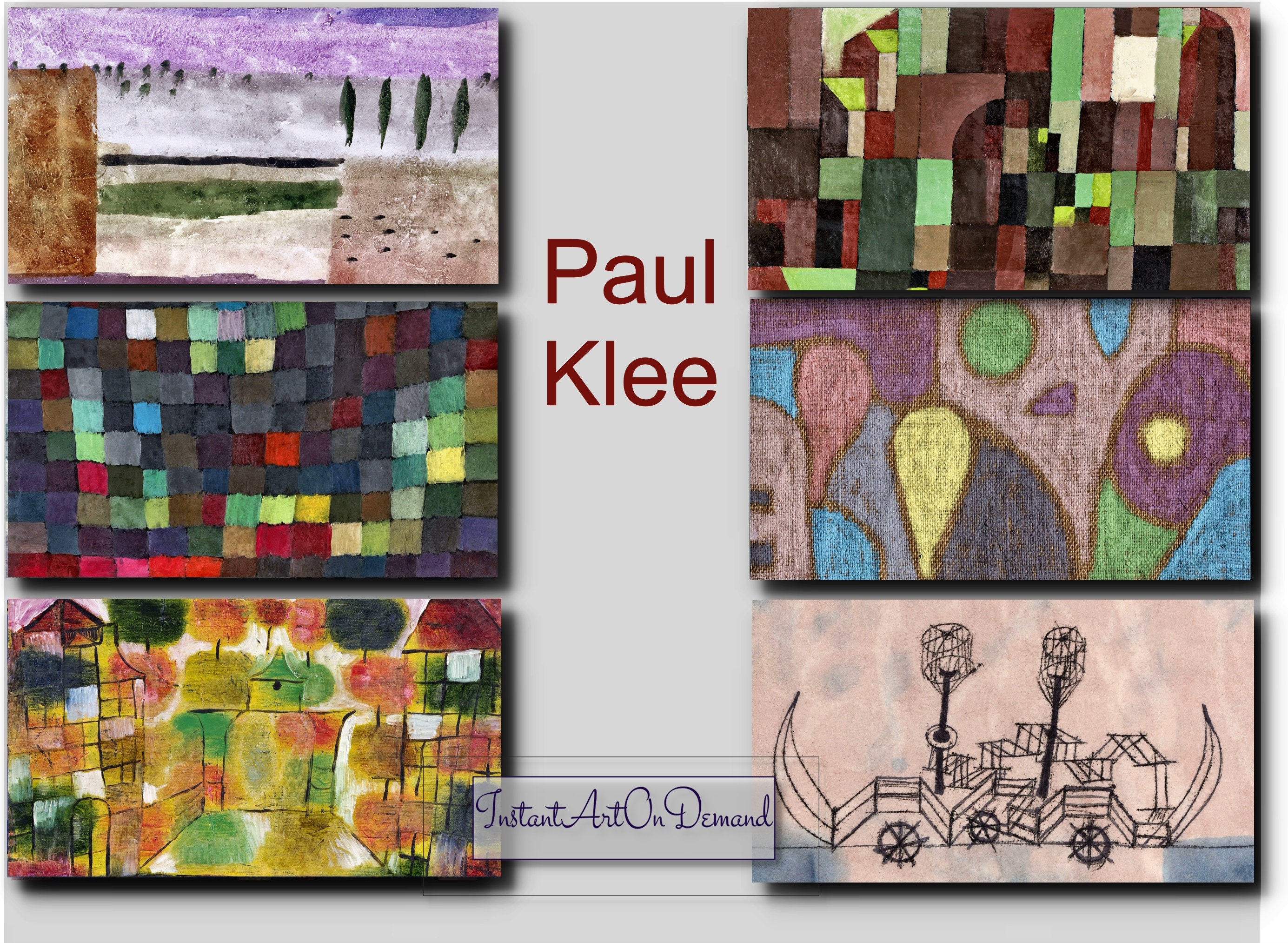 SAMSUNG FRAME TV Paul Klee 26 Image Bundle to Download: Abstract ...