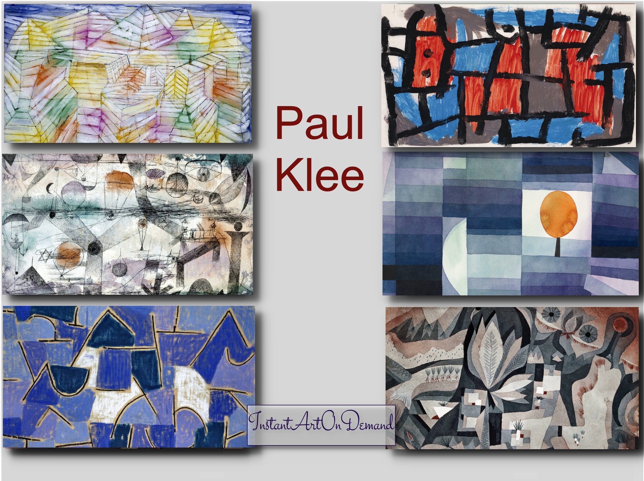 SAMSUNG FRAME TV Paul Klee 26 Image Bundle to Download: Abstract ...