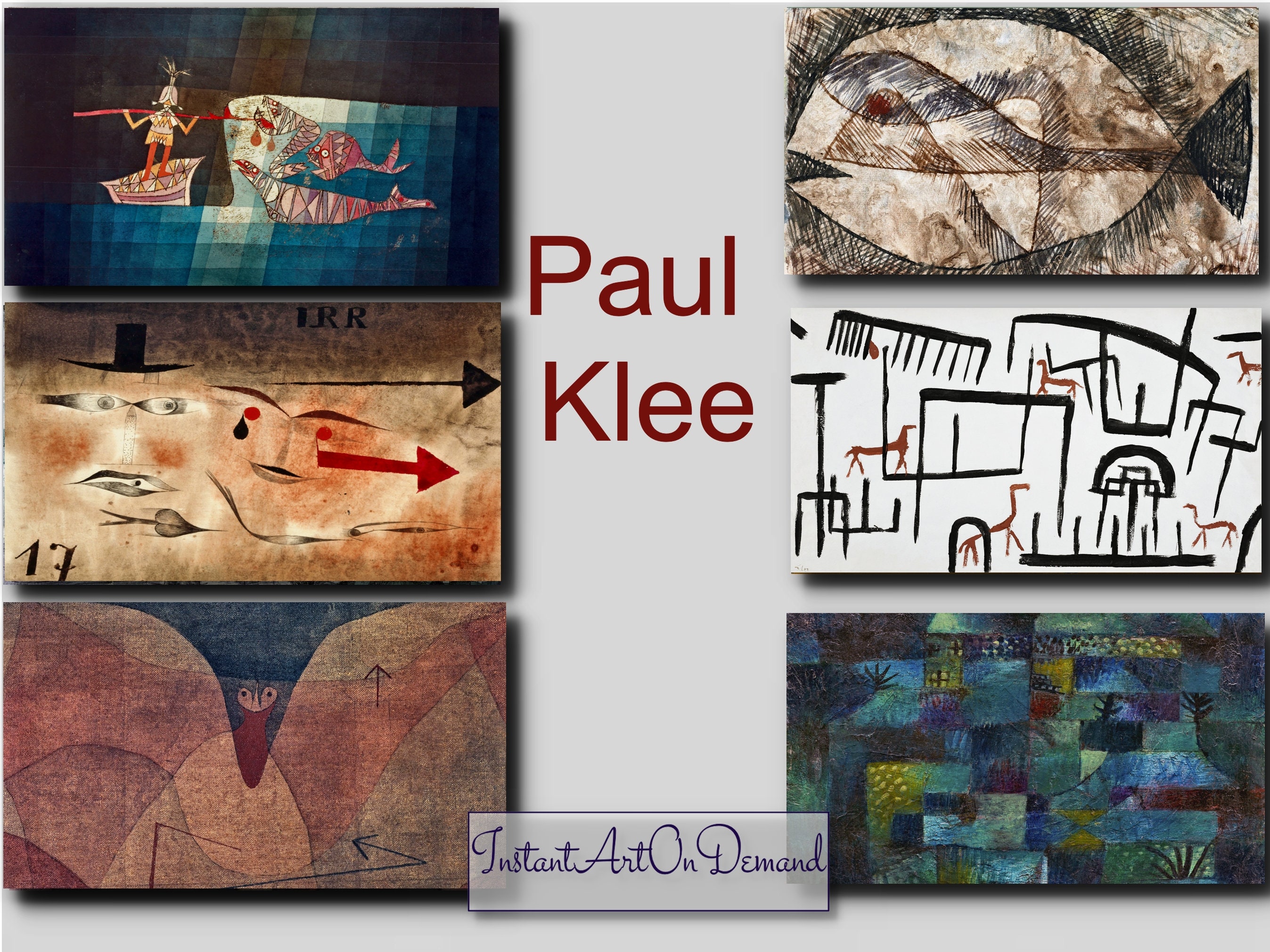 SAMSUNG FRAME TV Paul Klee 26 Image Bundle to Download: Abstract ...