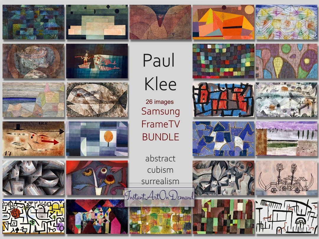 SAMSUNG FRAME TV Paul Klee 26 Image Bundle to Download: Abstract ...