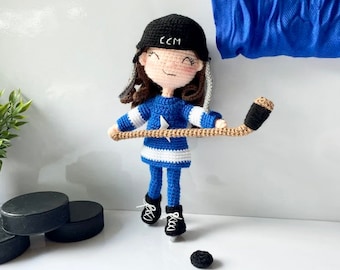 CROCHET PATTERN: Hockey Player Amigurumi Crochet Pattern - Etsy