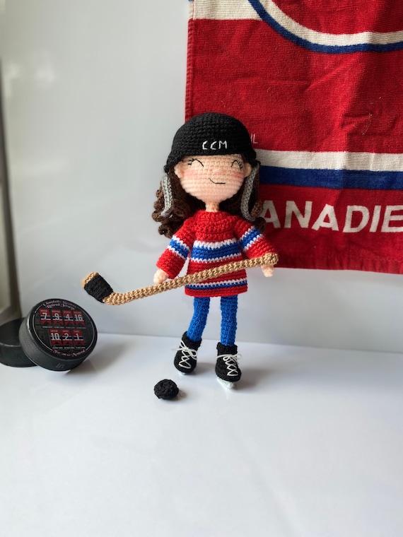Amigurumi Habs Hockey Girl Pattern Crochet Hockey Player - Etsy
