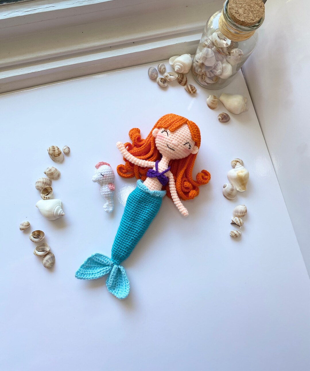 Amigurumi Mermaid Doll Pattern Mermaid Ariel Crochet Doll PDF - Etsy