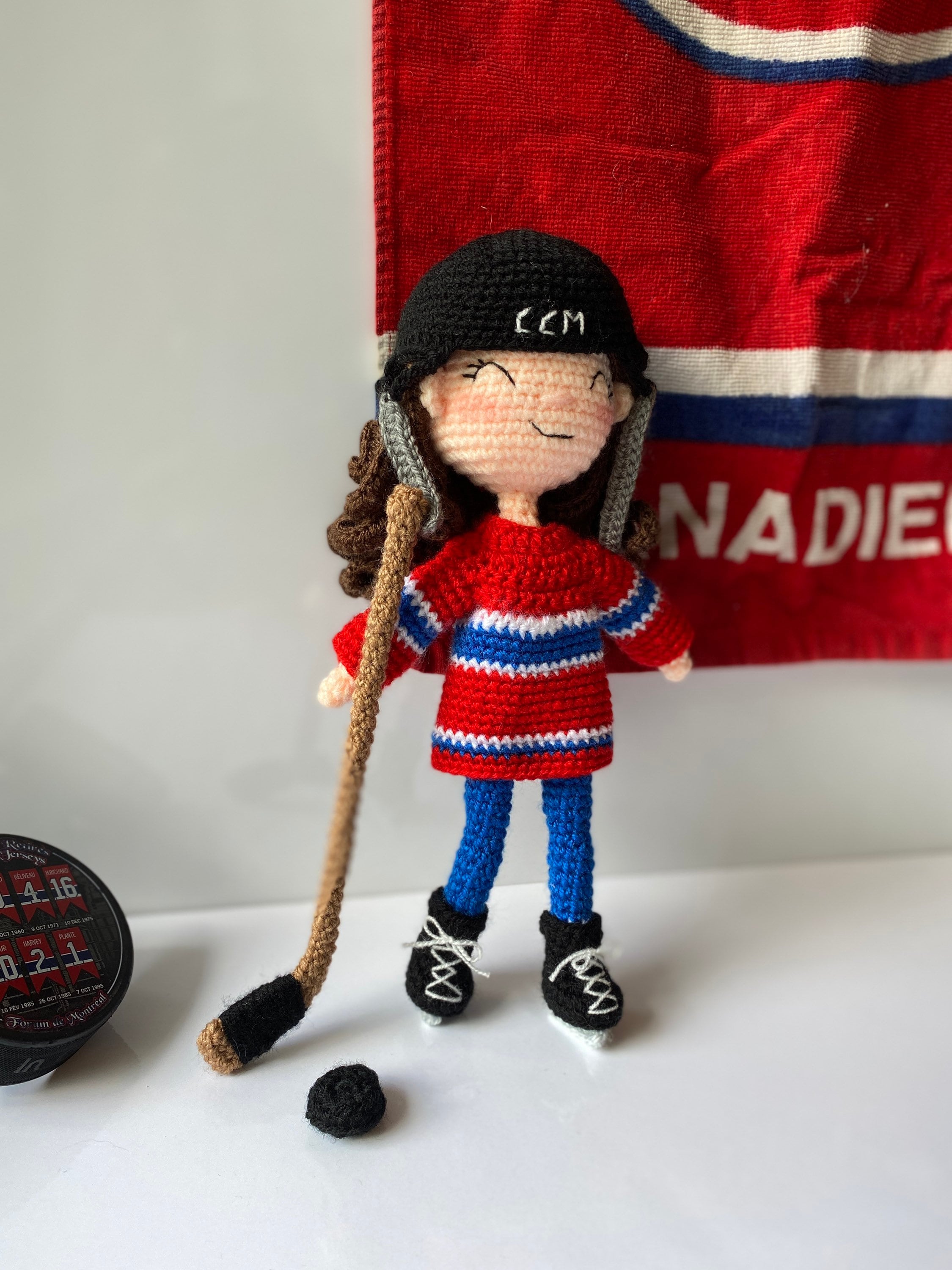 Amigurumi Habs Hockey Girl Pattern, Crochet Hockey Player Pattern ...
