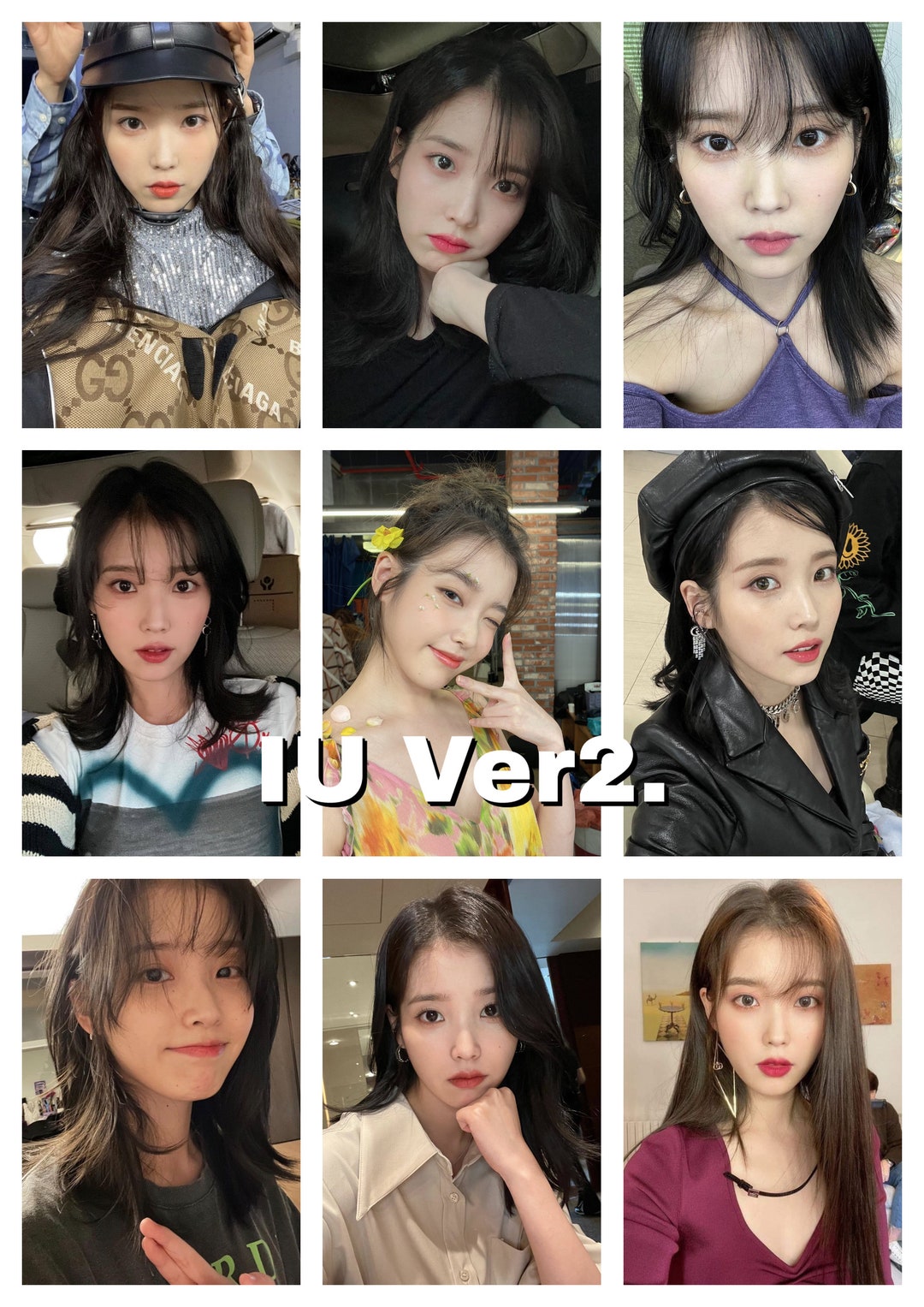 IU Selfie/selca Bias Photocards Kpop Photocard Set - Etsy