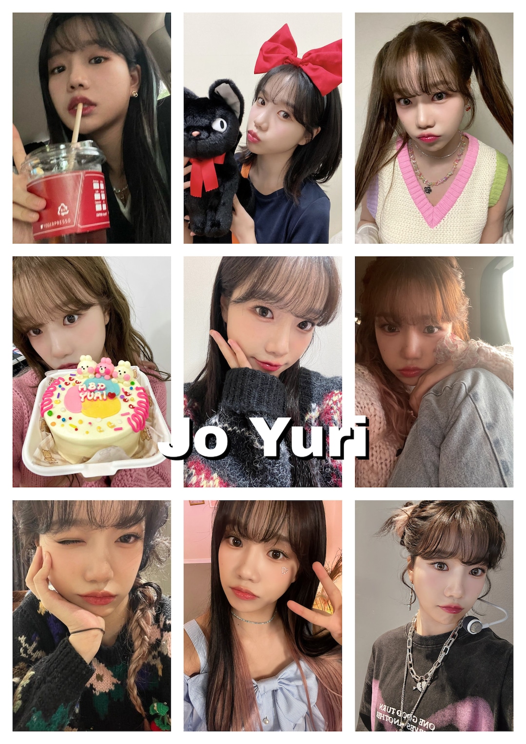 Jo Yuri Selca/selfie Photocard IZONE Yuri Photocard Kpop Photocard Set ...