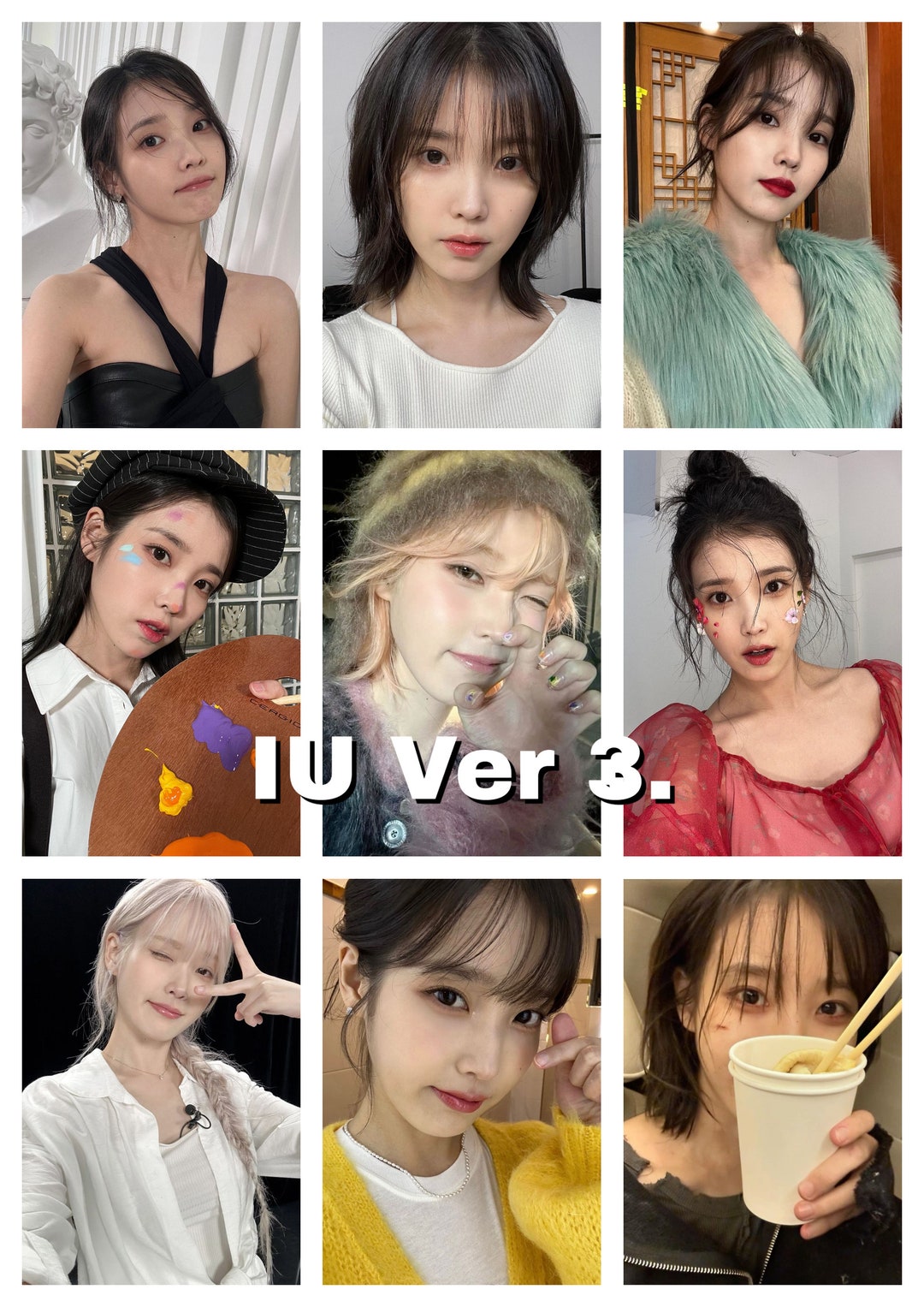 IU Selfie/selca Bias Photocards Kpop Photocard Set - Etsy