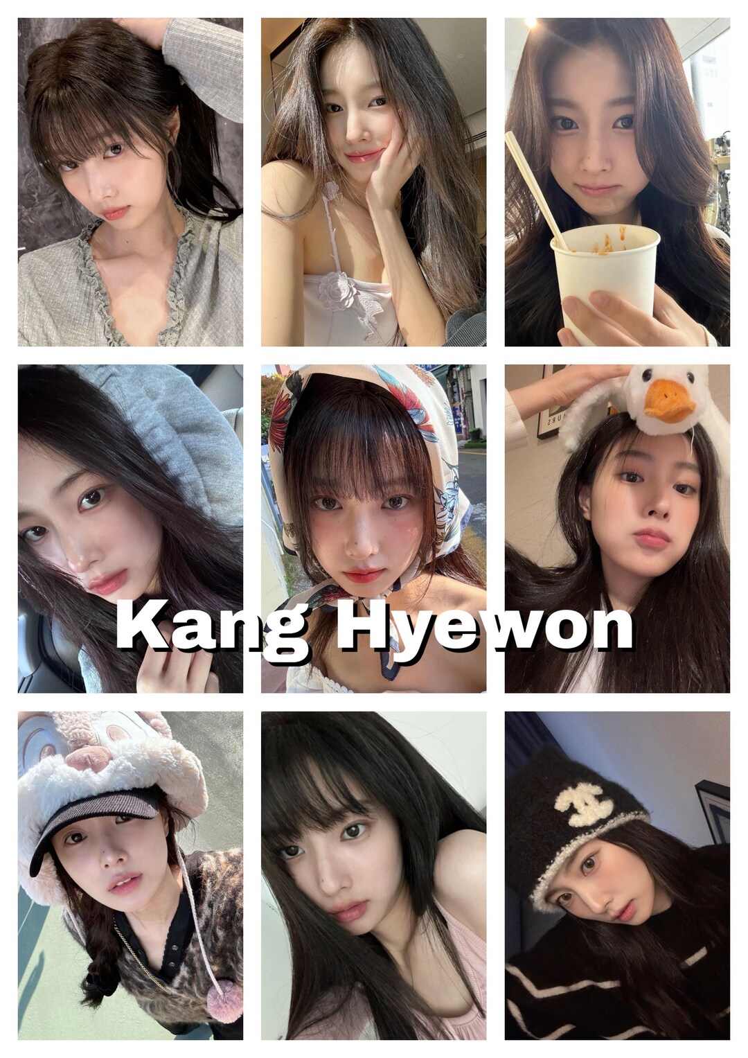 Kang Hyewon Selca/selfie Photocard | IZONE Hyewon Photocard | Kpop ...