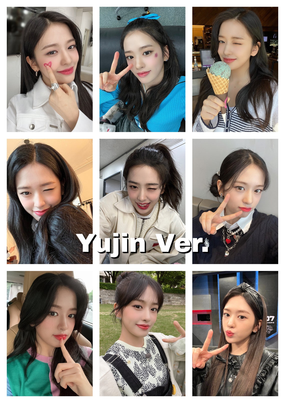IVE Selfie/selca Bias Photocards Wonyoung Yujin Gaeul - Etsy