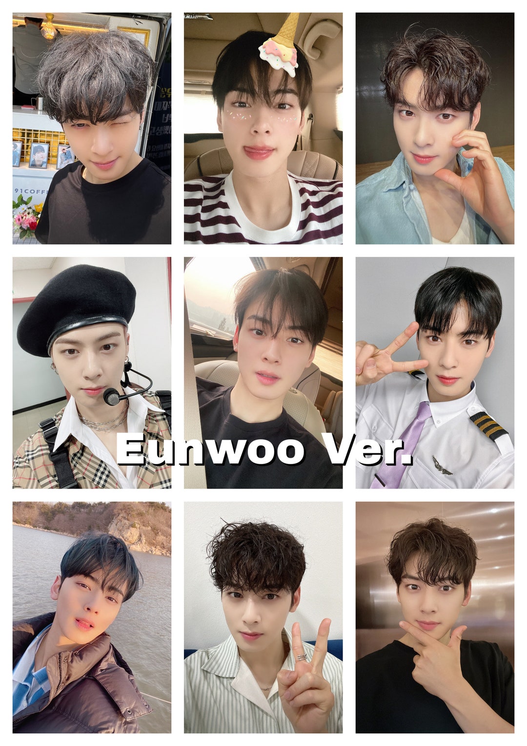 Astro Selfie/selca Bias Photocards | Eunwoo, Sanha, Moonbin, Jinjin, MJ, Rocky | Kpop Photocard ...