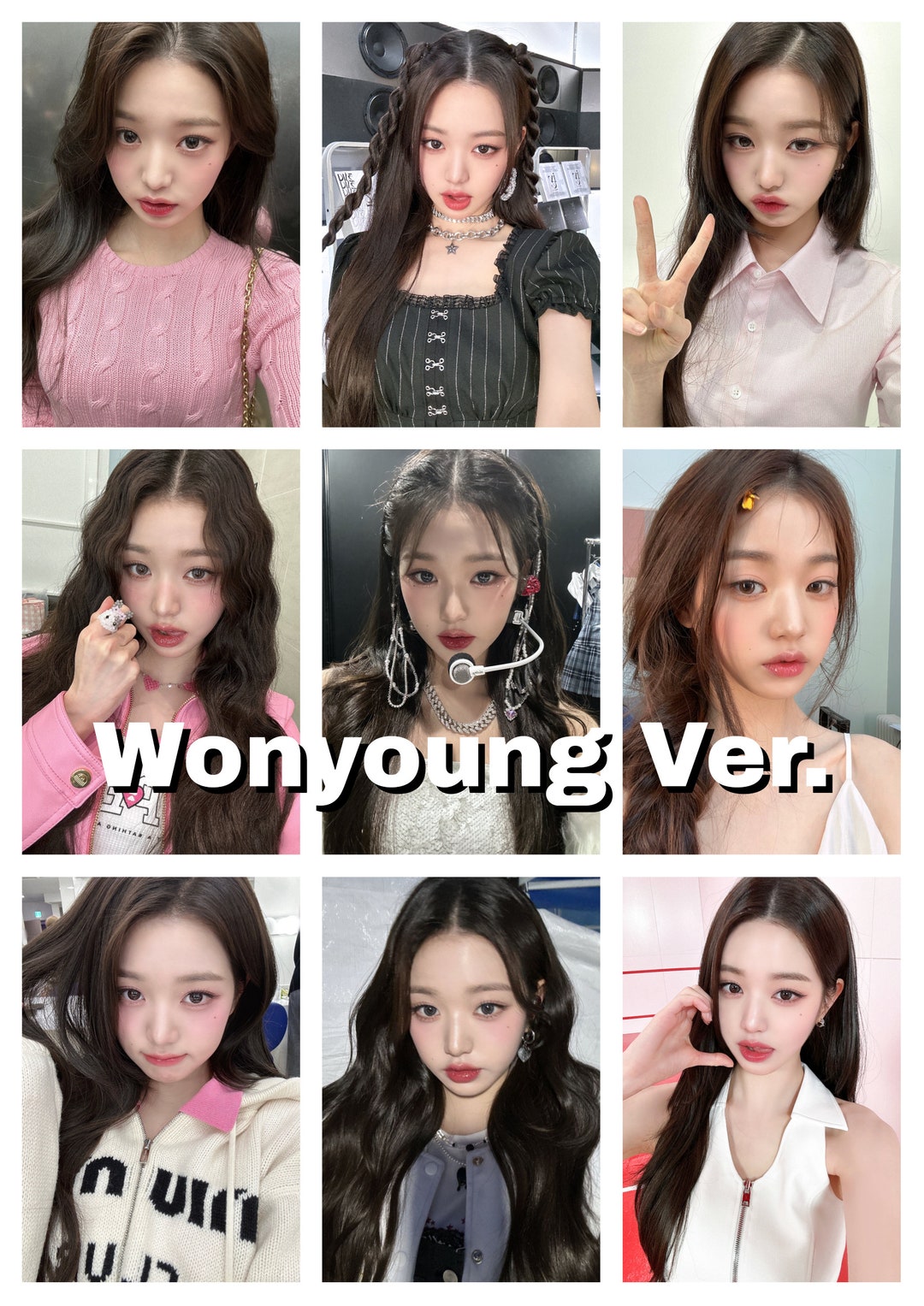 IVE Selfie/selca Bias Photocards Wonyoung, Yujin, Gaeul, Rei, Liz, Leeseo IVE Love Dive Kpop ...