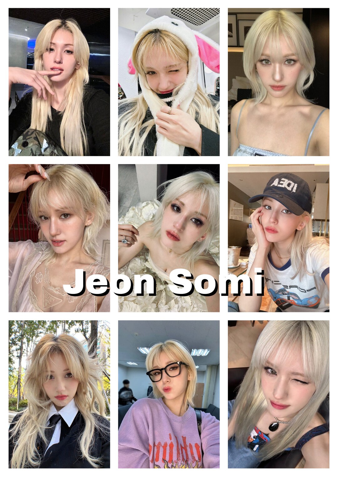 Jeon Somi Selca/selfie Photocard Kpop Photocard Set - Etsy Canada