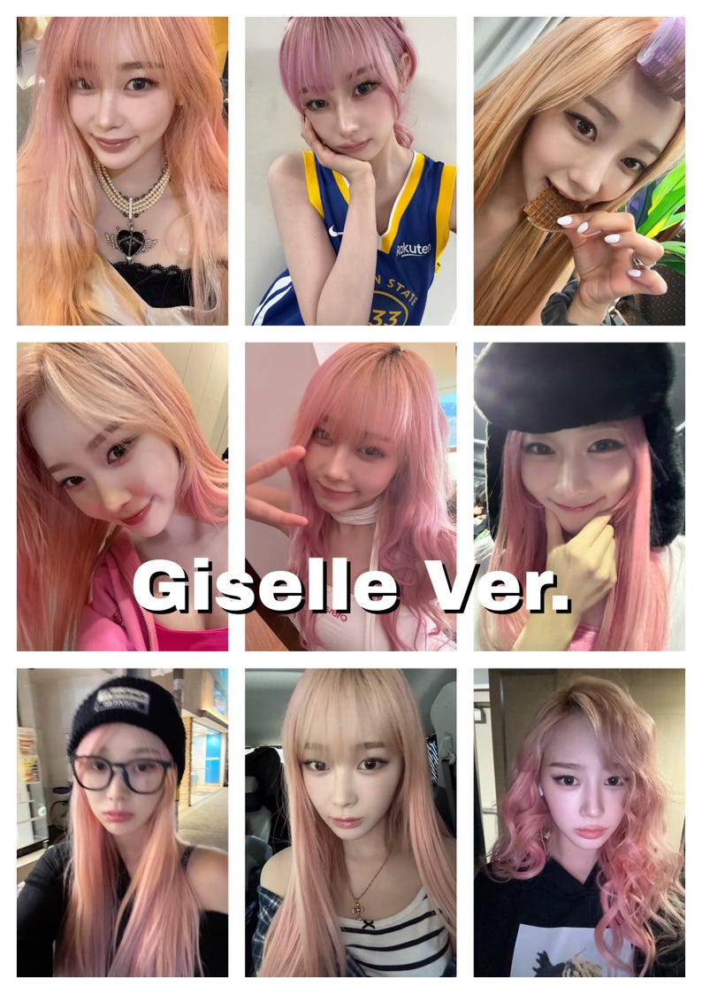 Aespa Selfie/selca Bias Photocards | Karina, Winter, Ningning, Giselle ...