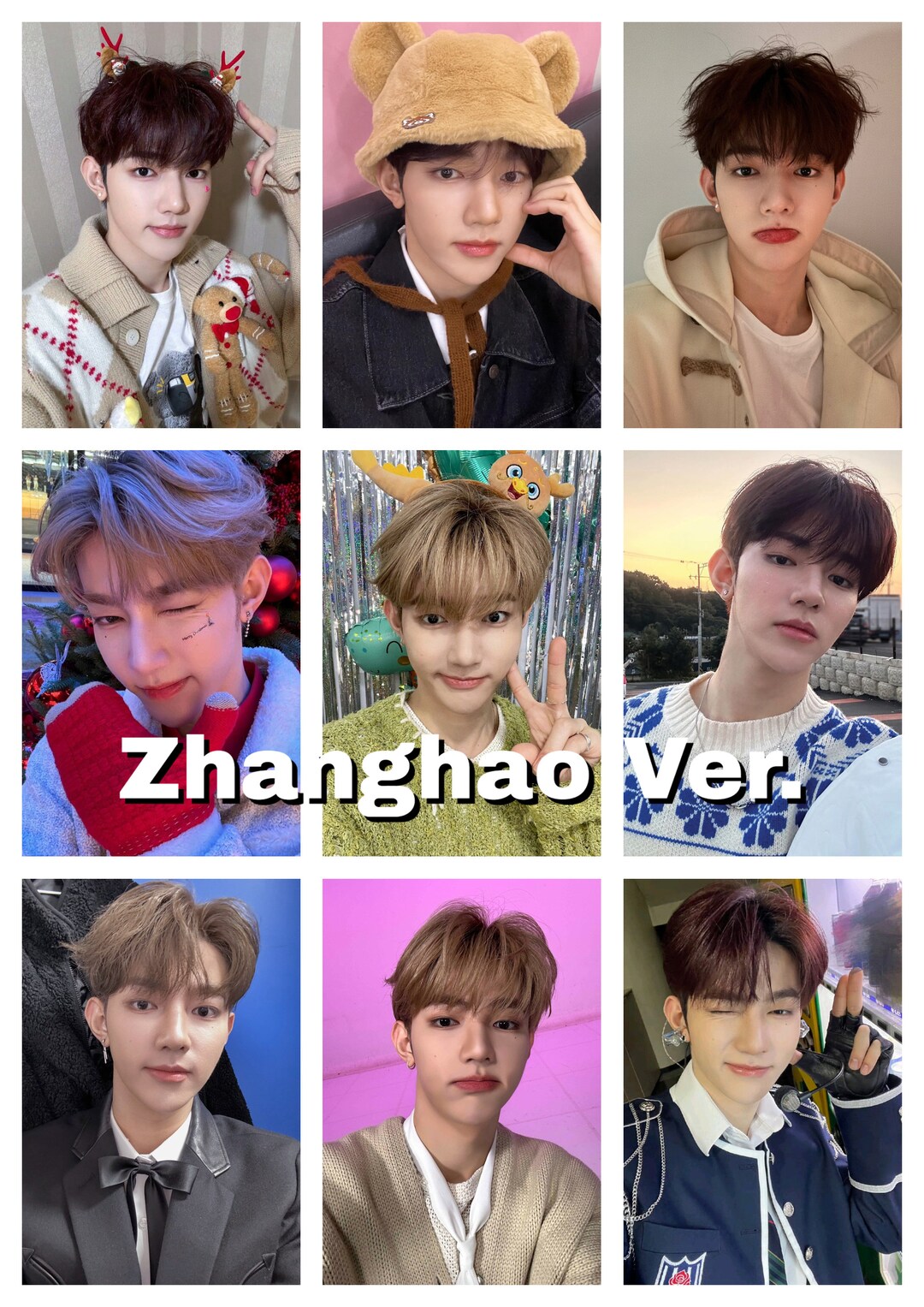 Zerobaseone Selfie/selca Bias Photocards | Zhanghao, Hanbin, Ricky ...