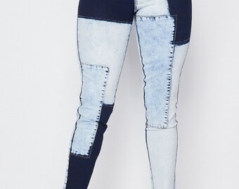 Color Block Pants - Etsy