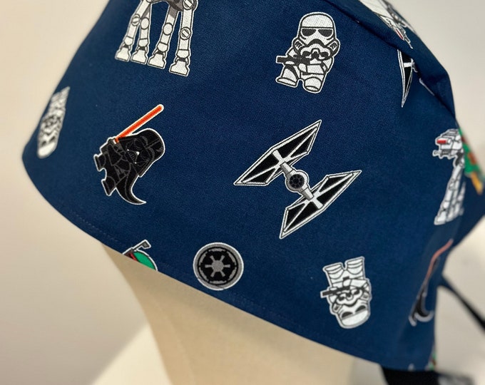 Men/women Surgical Scrub Cap. Star Wars Boba Fett Darth Vader . Pretty ...