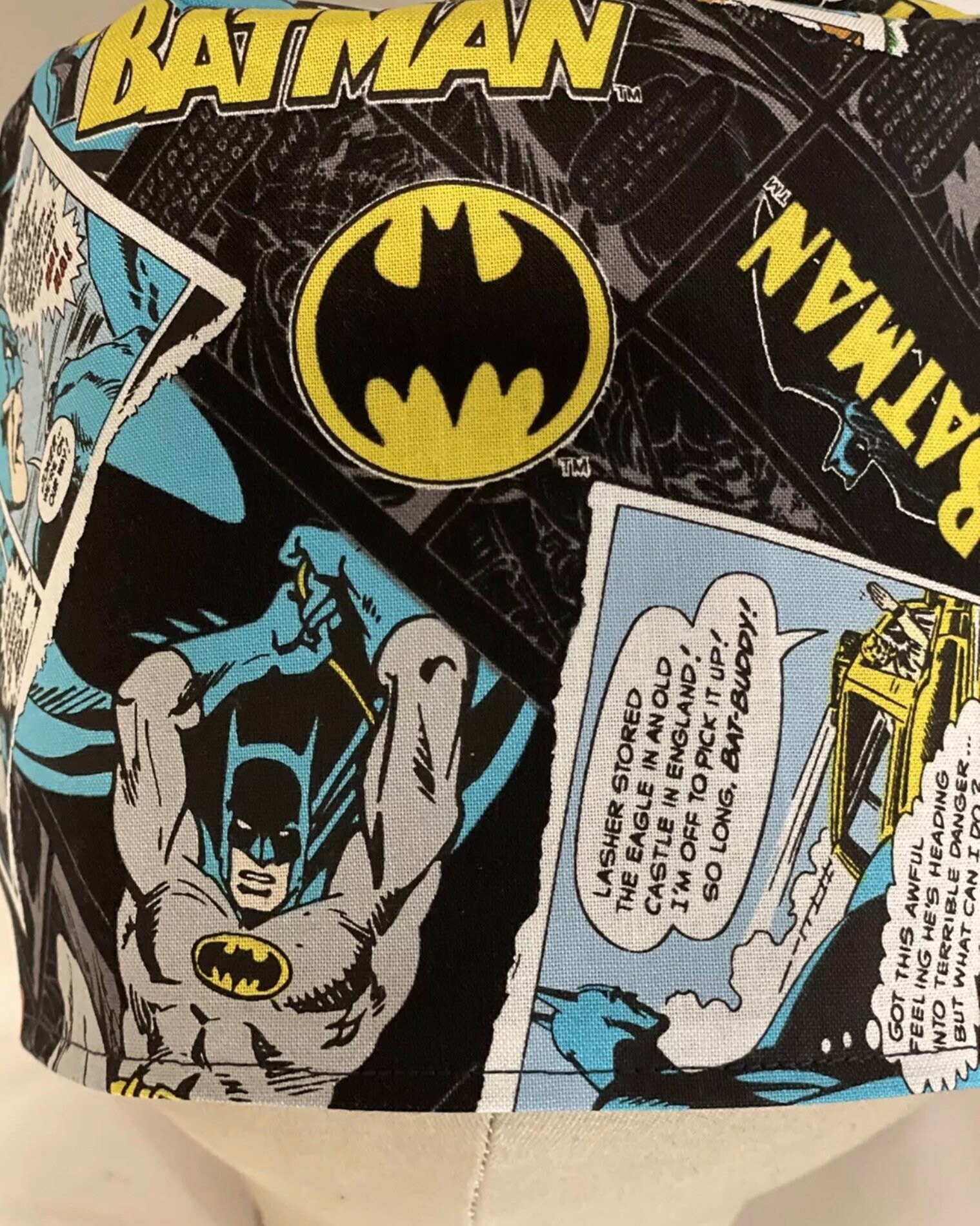 Men/women Surgical Scrub Cap, Comics Batman, Lined - Etsy