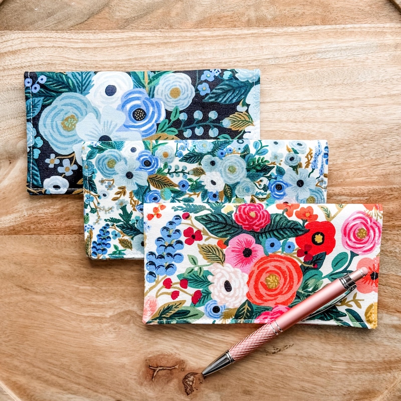 Floral Fabric Checkbook - Etsy