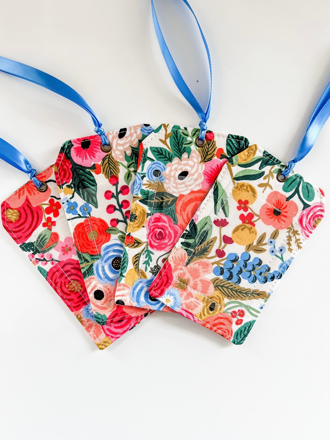 Rifle Paper Co Fabric Luggage Tags• Suitcase Tags• Baggage Tags• Gift ...
