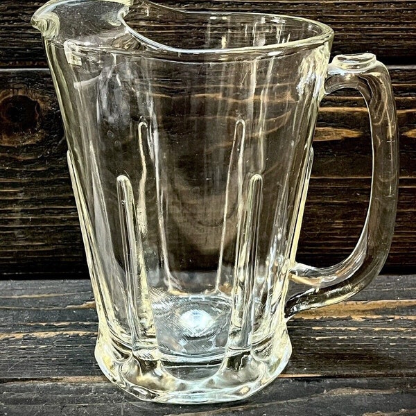 Heavy Glass Pitcher - Etsy