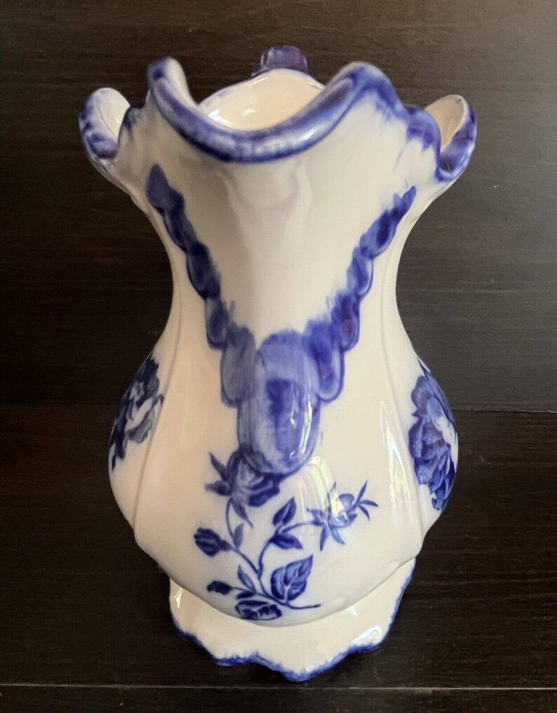 Antique Staffordshire England Ironstone Flow Blue Pitcher 6 1/2 Tall - Etsy