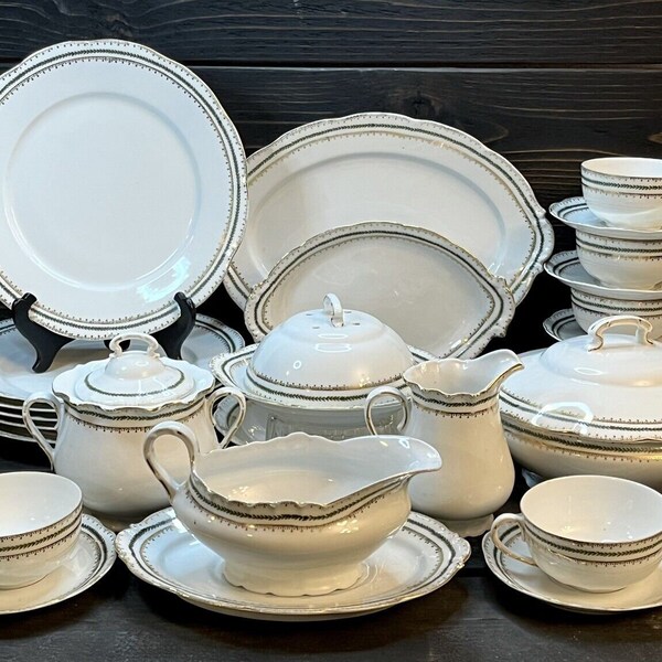 Antique China Set - Etsy