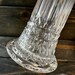 EAPG John Higbee Glass Stretch Rim Vase With Faceted Base 14 Tall Circa ...