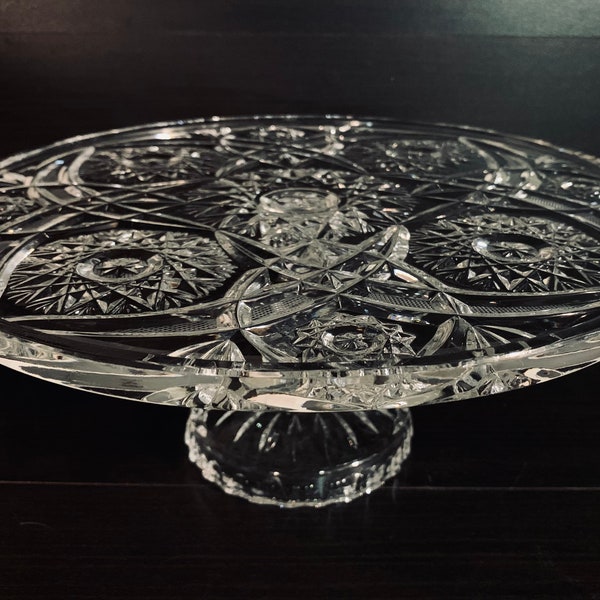 Crystal Cake Stand - Etsy