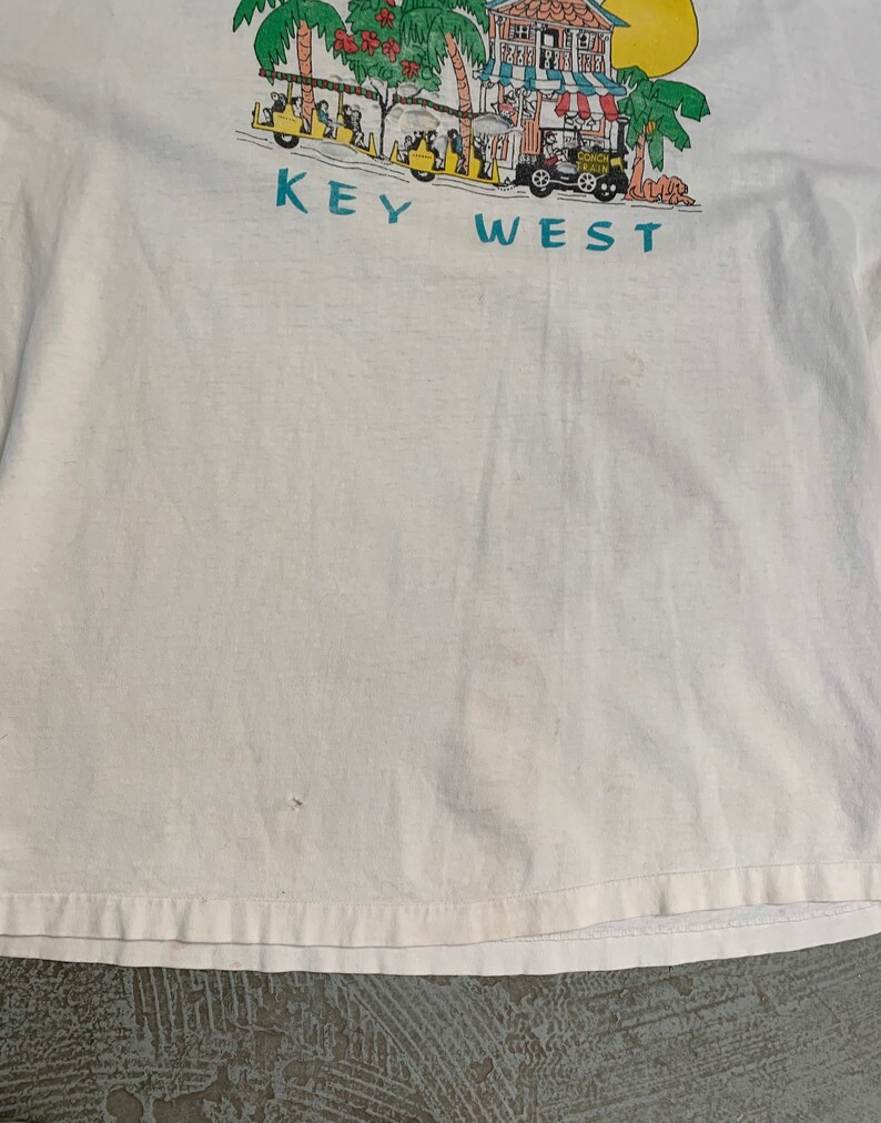 Vintage Key West Thrashed T Shirt / Florida Tourism T Shirt / - Etsy
